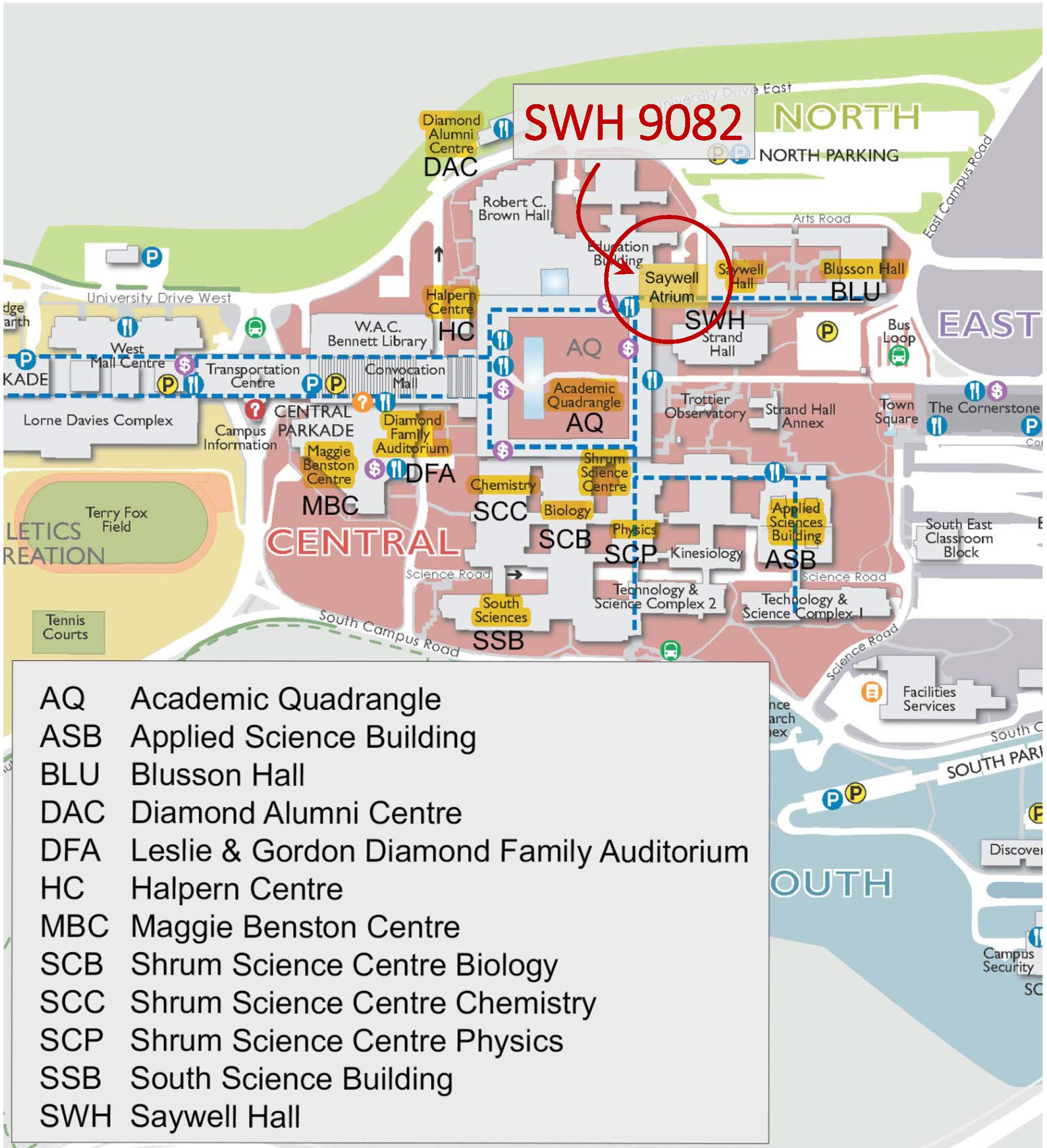 Canadian Association of Physicists SWH 9082 SFU Map Small